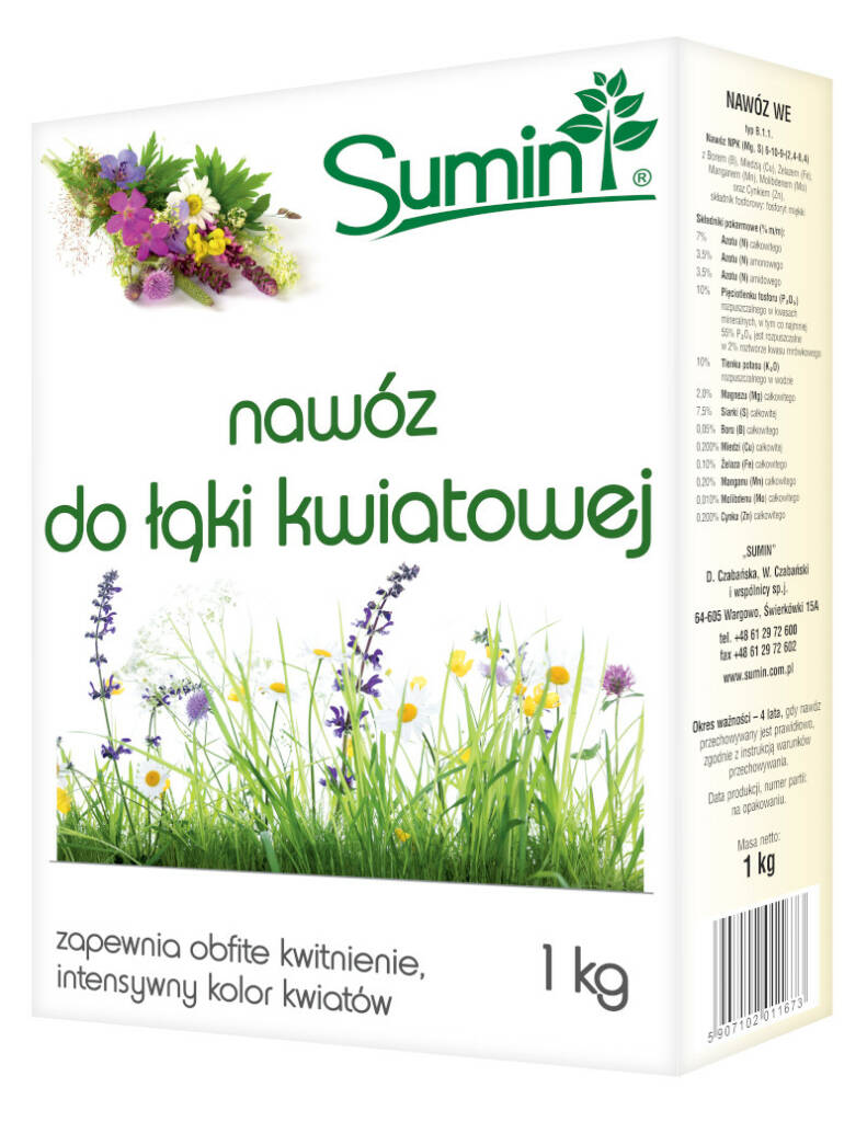 Sumin nawóz do trawników 'Ekstra zieleń' 1 kg - Zadbaj o swój ogród z Ogrodkowy.pl